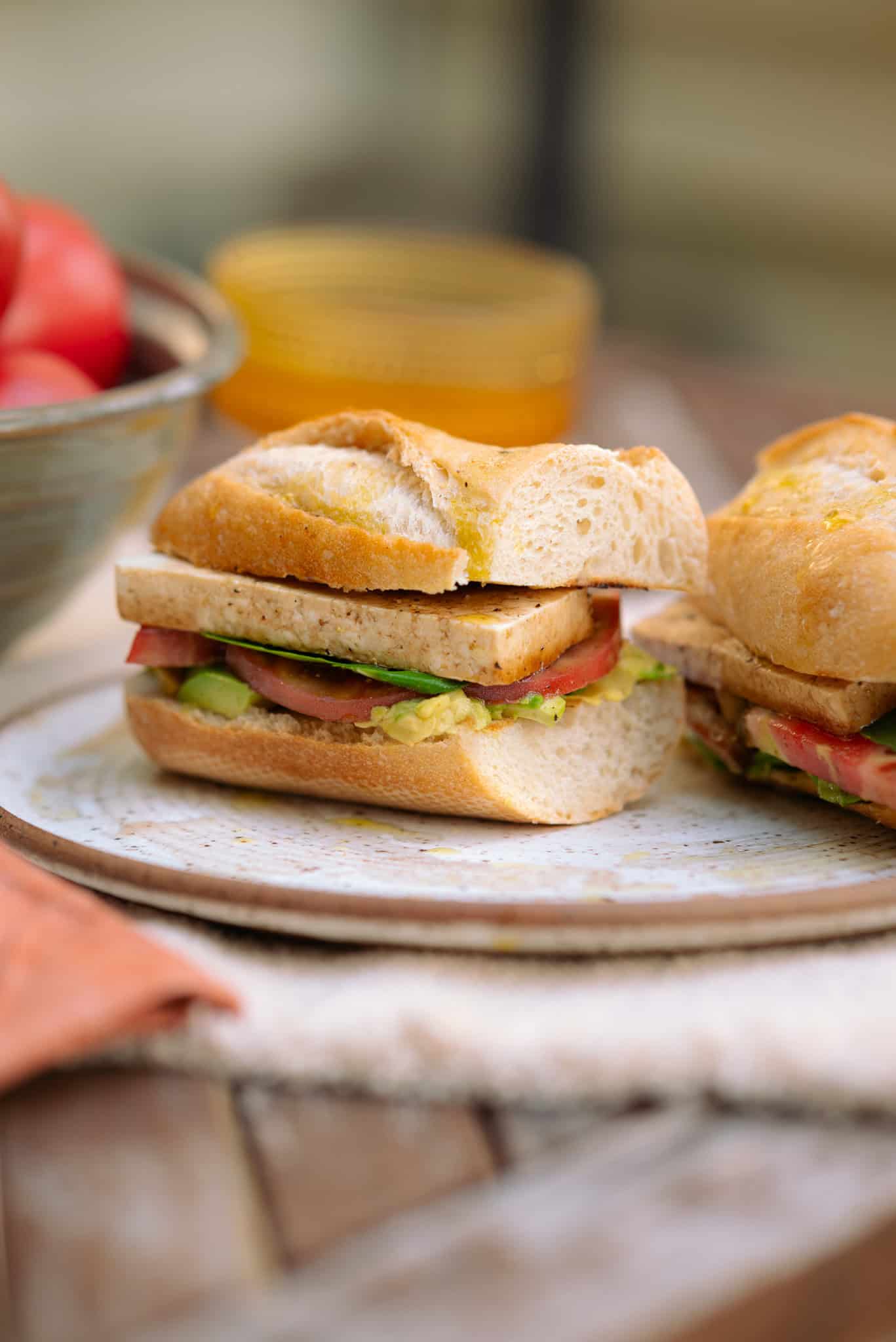 Tofu Caprese Baguette & What I Pack When I Travel - Chef Kate F