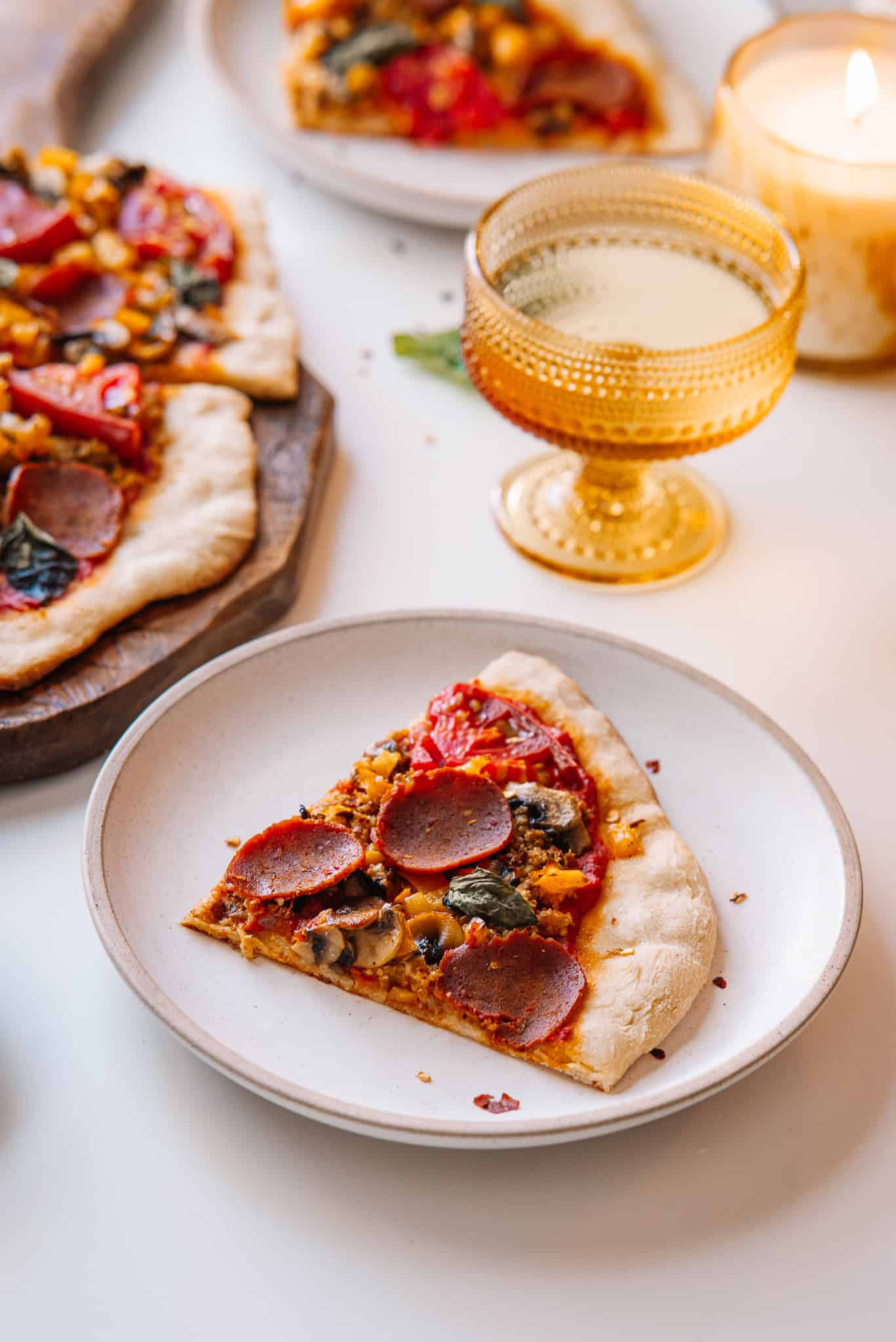 Vegan Supreme Pizza | Chef Kate F