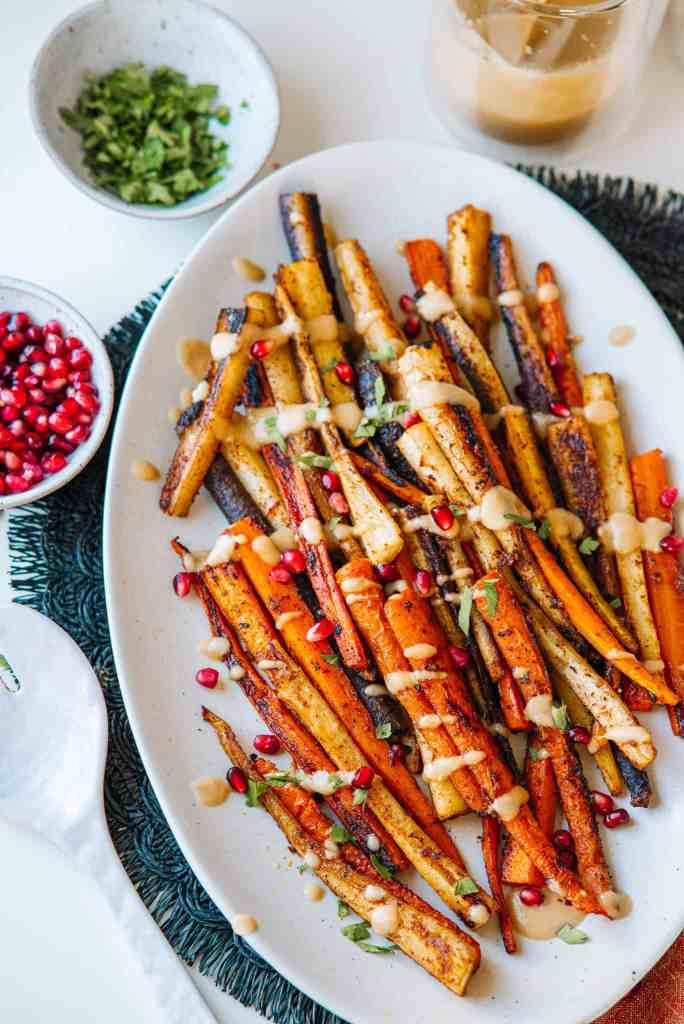 Harissa Roasted Carrots - Chef Kate F