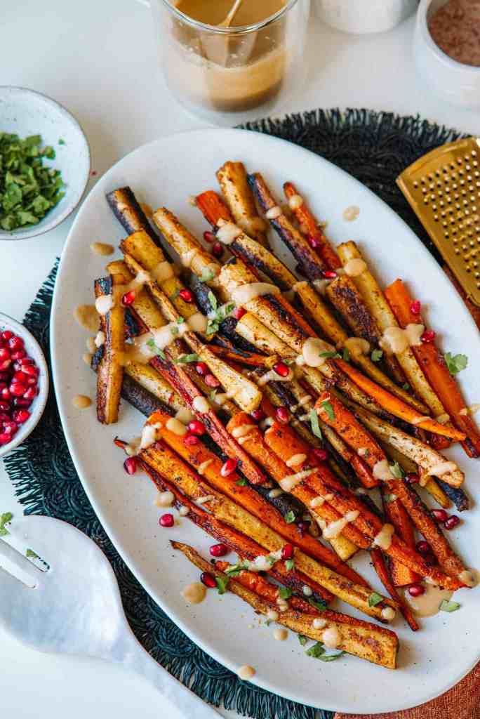 Harissa Roasted Carrots Chef Kate F