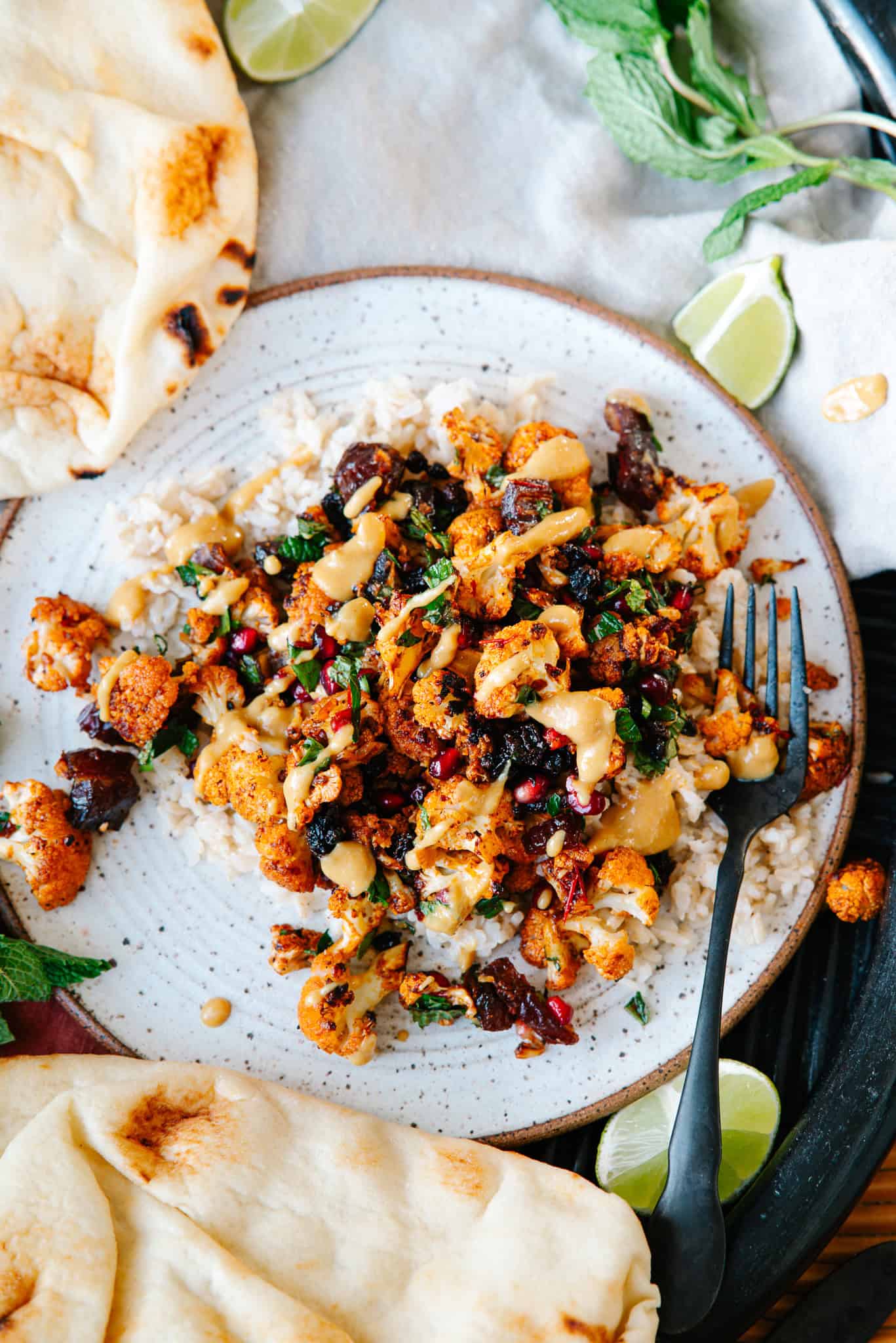 Roasted Harissa Cauliflower Salad | Chef Kate F