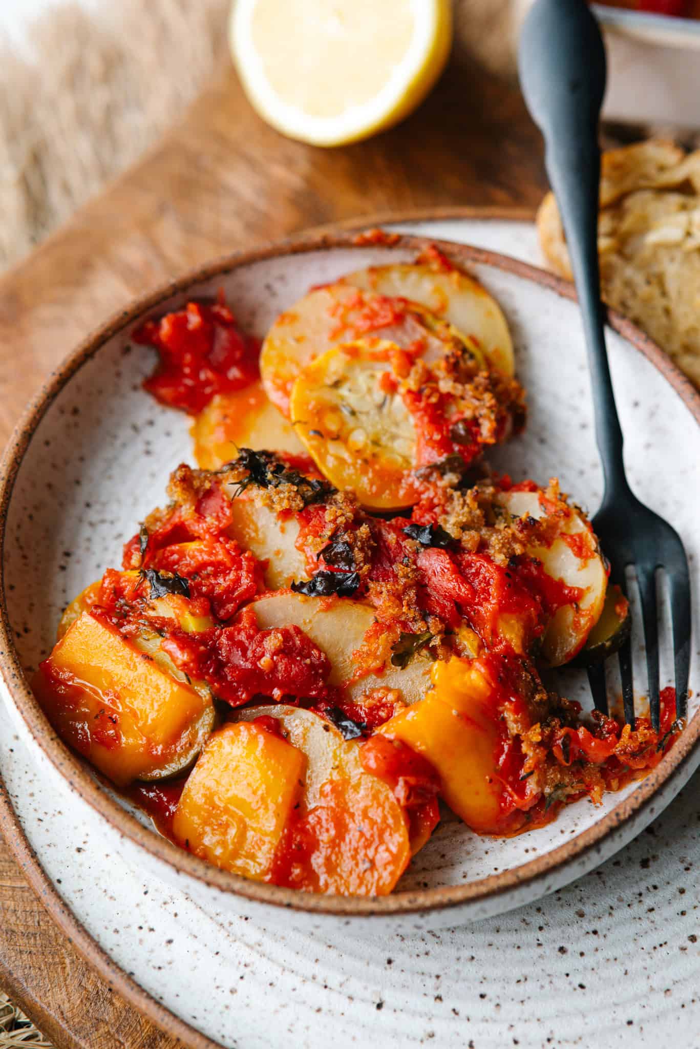 Briam Recipe (Greek Roasted Vegetables) | Chef Kate F