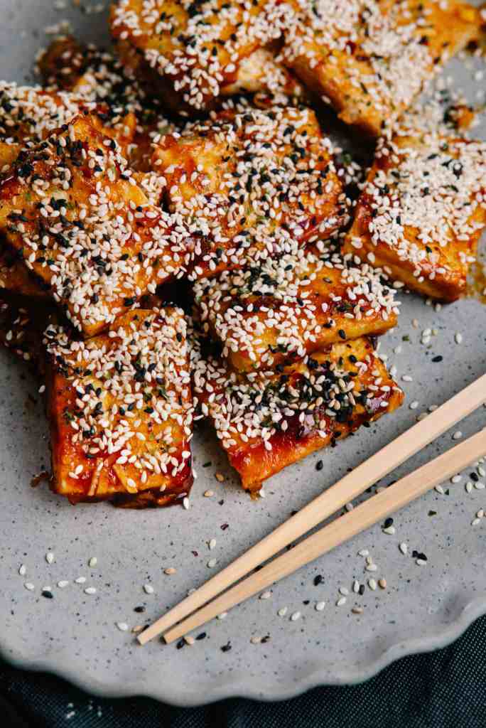Sesame Sticky Tofu - Chef Kate F