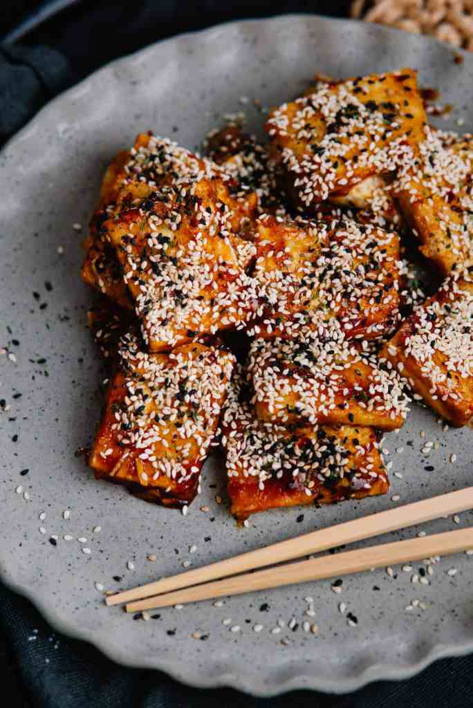 Sesame Sticky Tofu - Chef Kate F